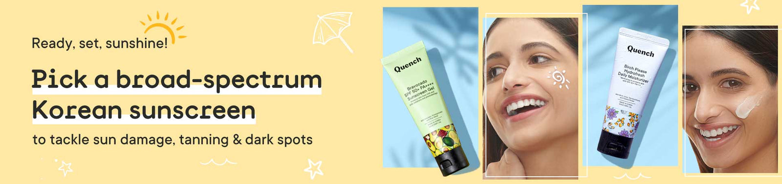 Tinted Sunscreen India: SPF 50 PA++++ | Quench Botanics