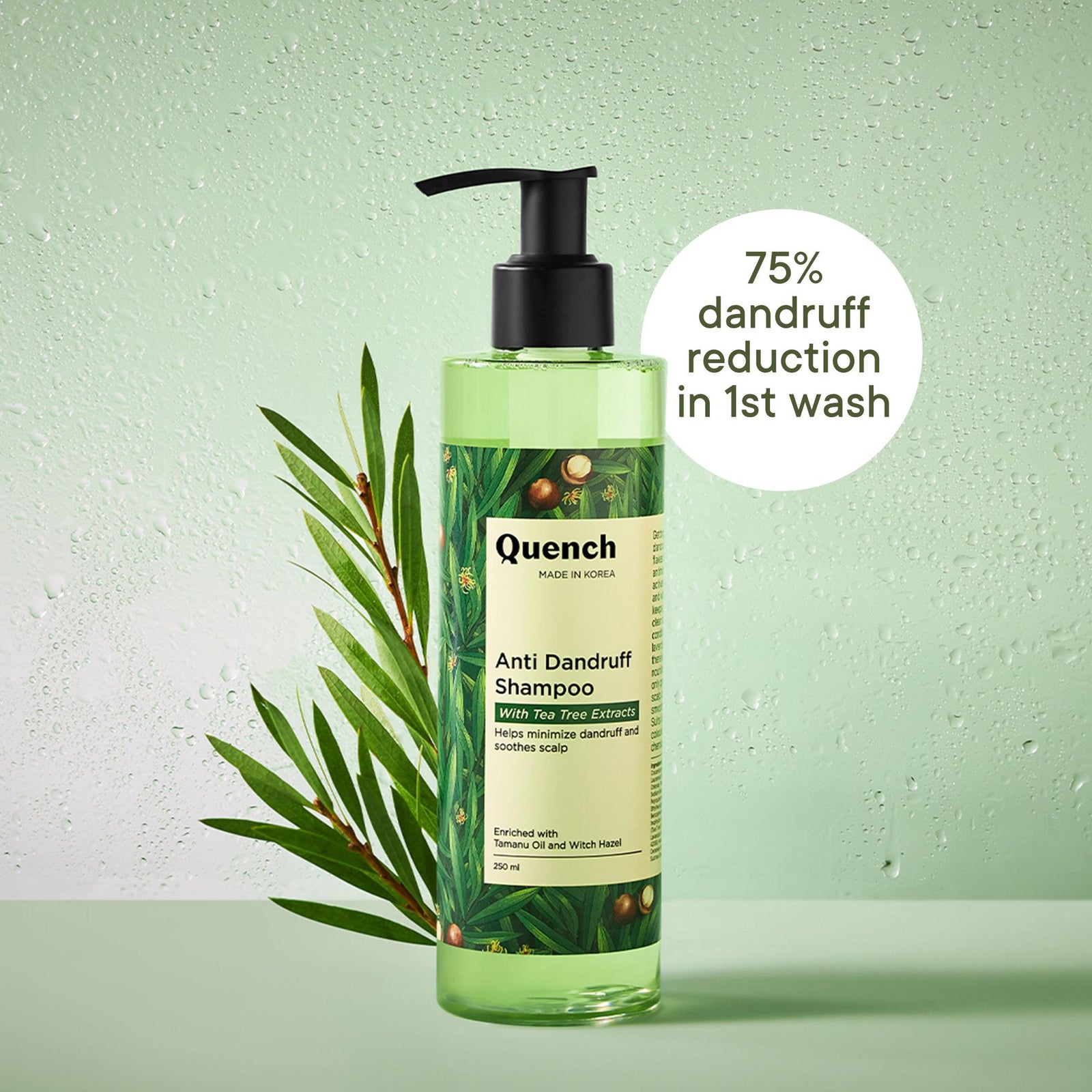 Anti Dandruff Shampoo with Tea Tree Extracts – Quench