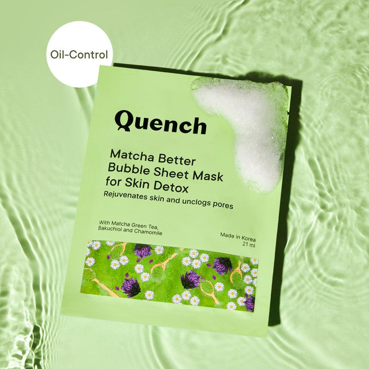 Bubble Sheet Mask with Matcha Green Tea Anti – Quench