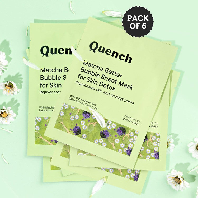 Bubble Sheet Mask with Matcha Green Tea Anti – Quench