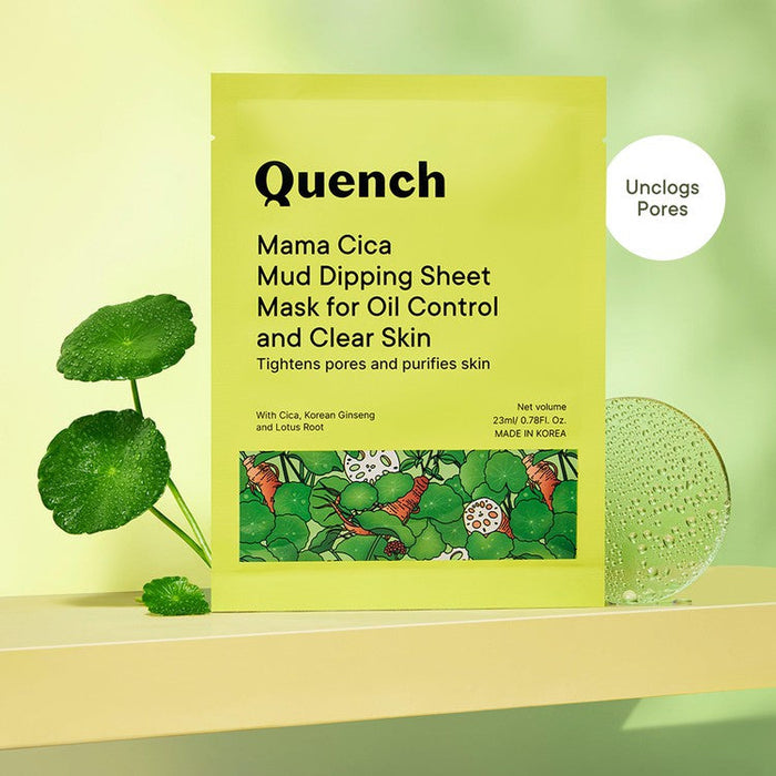 Mud Sheet Mask with Cica Herb Repair – Quench Botanics