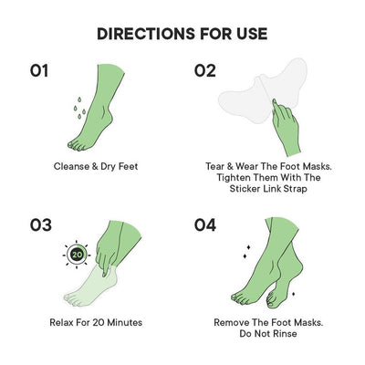Pedicure Foot Mask with Matcha Green Tea – Quench Botanics