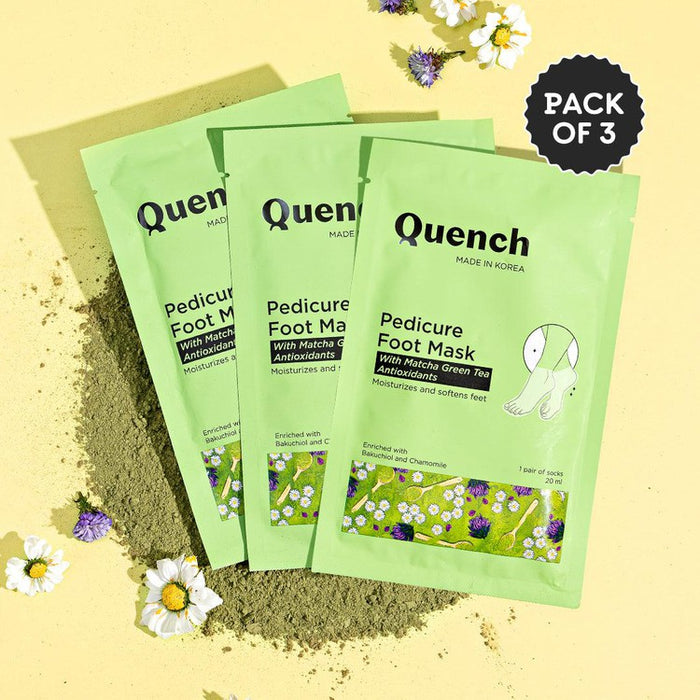 Pedicure Foot Mask with Matcha… – Quench Botanics